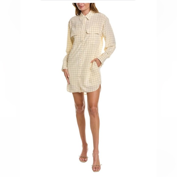 Equipment | Dresses | Equipment Natural Color Elliene Silk Check Shirt ...